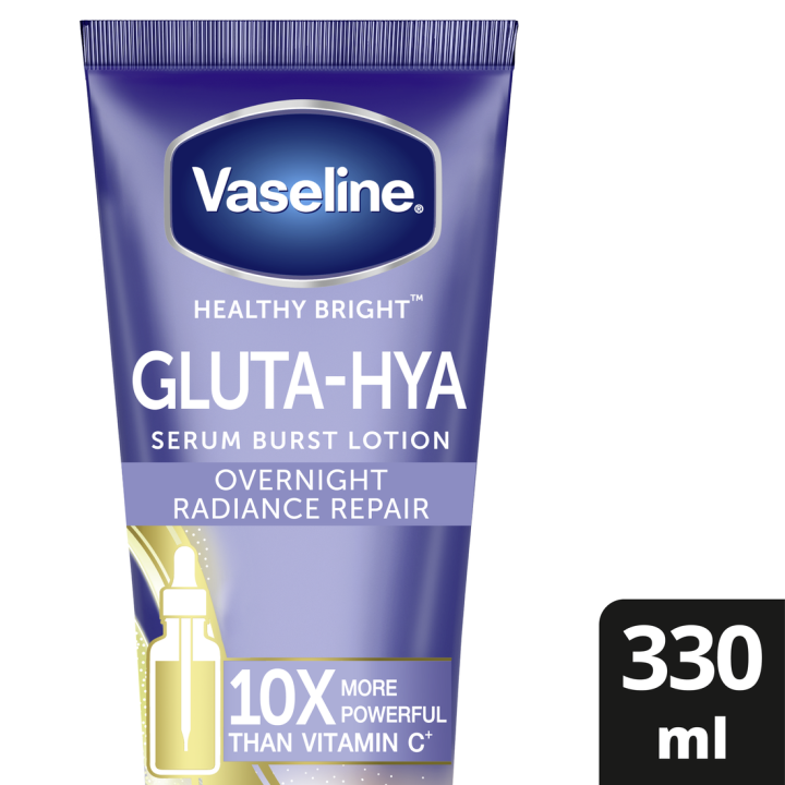 Vaseline Healthy Bright Gluta Hyaluron & Peptide Serum Lotion Overnight ...