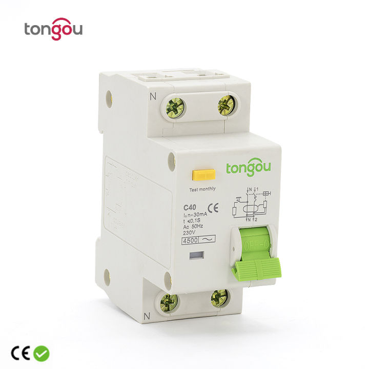 RCBO 1P N 16A 25A 32A 40A 63A 230V ~ 50Hz60Hz Residual Current Circuit ...