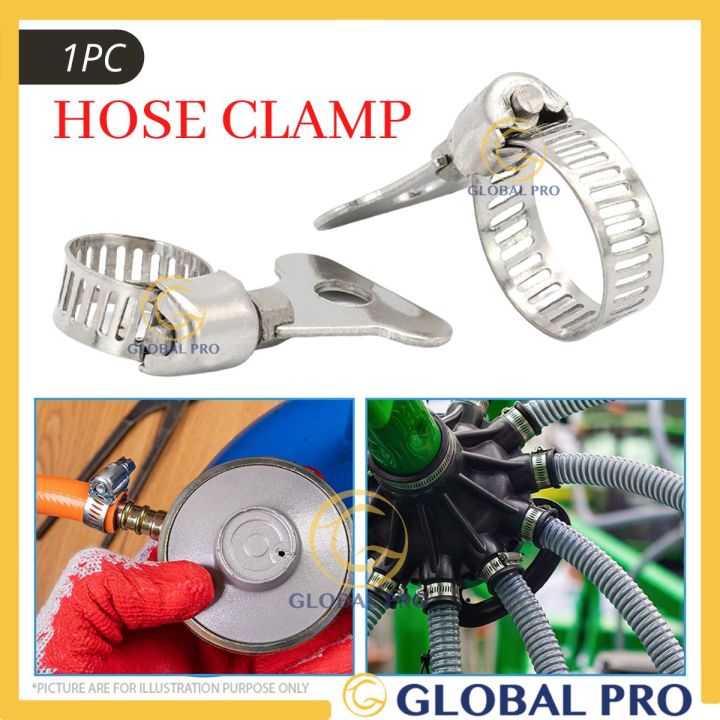 Hose Clamp Hose Clip Adjustable Stainless Steel for Water Pipe ...