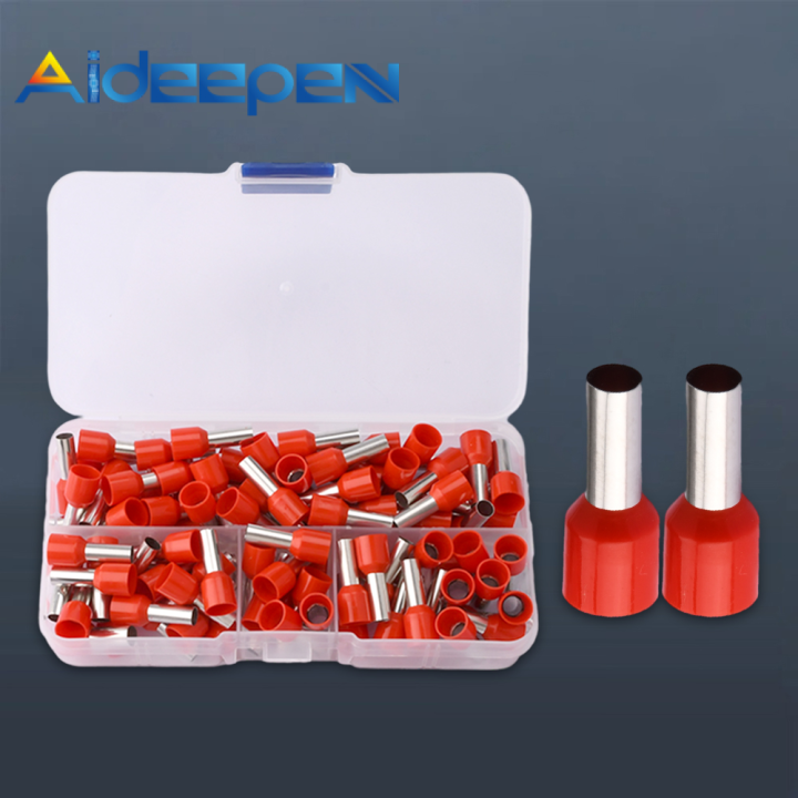Aideepen 100 PCS AWG 10/7 E6012 Wire Ferrules Insulated Copper Crimp ...