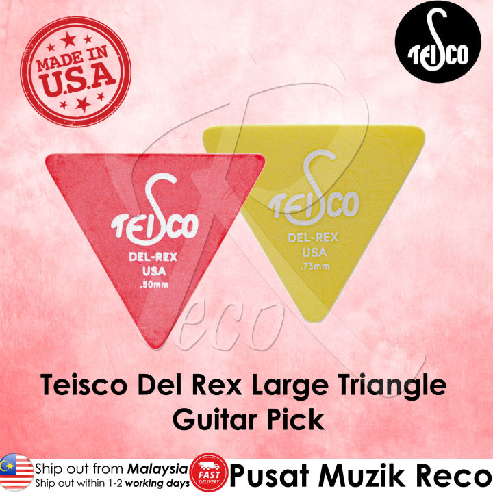 Teisco Del Rex Extra Large Triangle Guitar Pick Pemetik Gitar Akustik ...