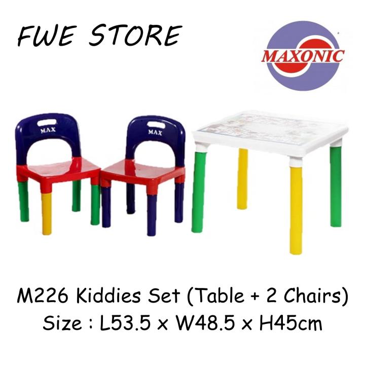Maxonic Kids Study Table & Chair / ABC Table & Chair / Meja Kerusi ...