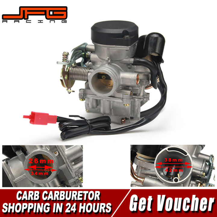 JFG Racing Motorcycle CVK 26mm CVK26 Carb Carburetor Motorcycle ATV Scooter GY6 150 200 250CC ...