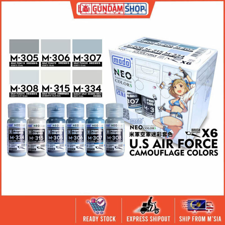 MODO Neo U.S Air Force Camourlage Colors Combo Set (6 in 1) | Lazada