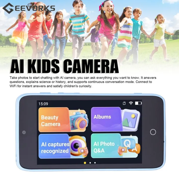 Geevorks กล้องดิจิทัลกล้องถ่ายรูปเด็ก5MP 2MP เลนส์คู่,กล้องดิจิทัล4หน้า ...