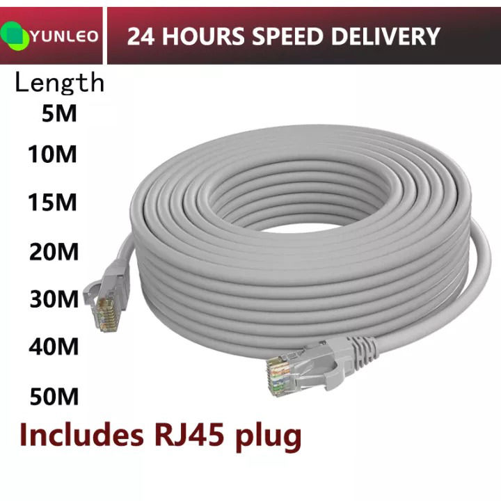 Cat5 5M 10M 20M 30M 40M 50M Cat5E Ethernet Cable FTP shielded LAN Cable ...