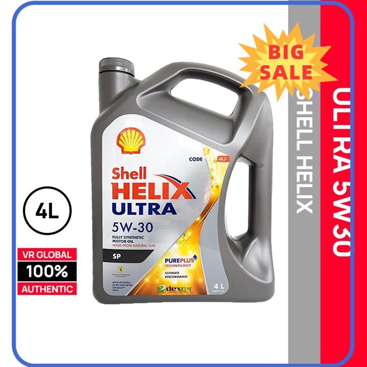 ⭐ [100% ORIGINAL] ⭐ SHELL HELIX ULTRA 5W30 FULLY SYNTHETIC ENGINE OIL ...