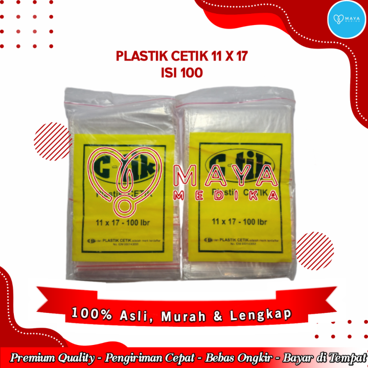 Plastik Cetik 11 x 17 cm isi 100 | Lazada Indonesia