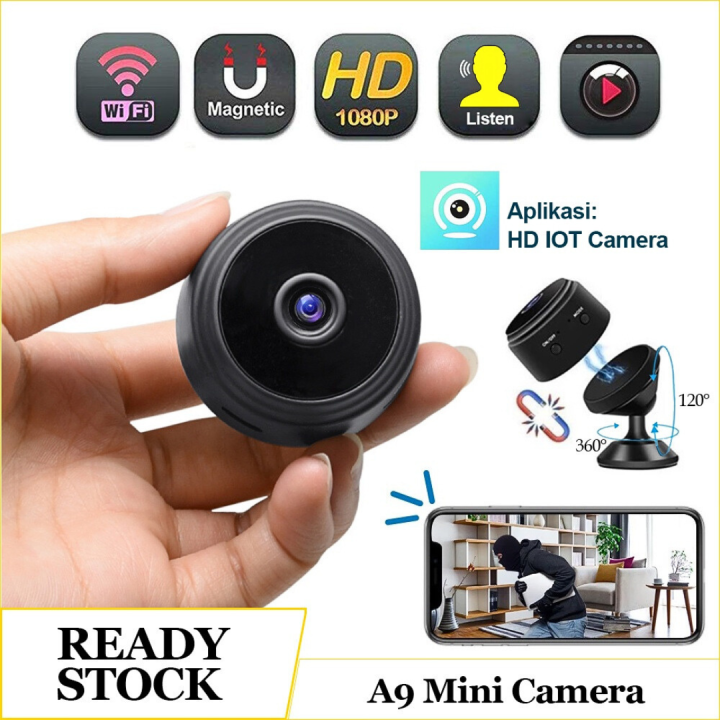 Taffware Mini WiFi IP Camera CCTV 1080P - A9 - Multi Varian SAMBUNG KE ...