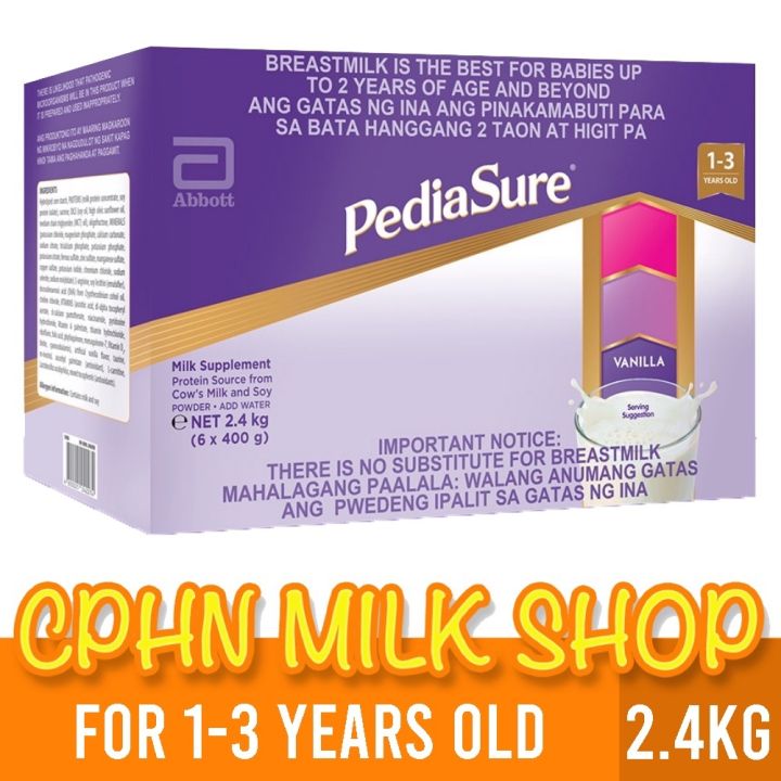 Pediasure Vanilla 2.4kg 1-3 Years Old Milk Supplement | Lazada PH