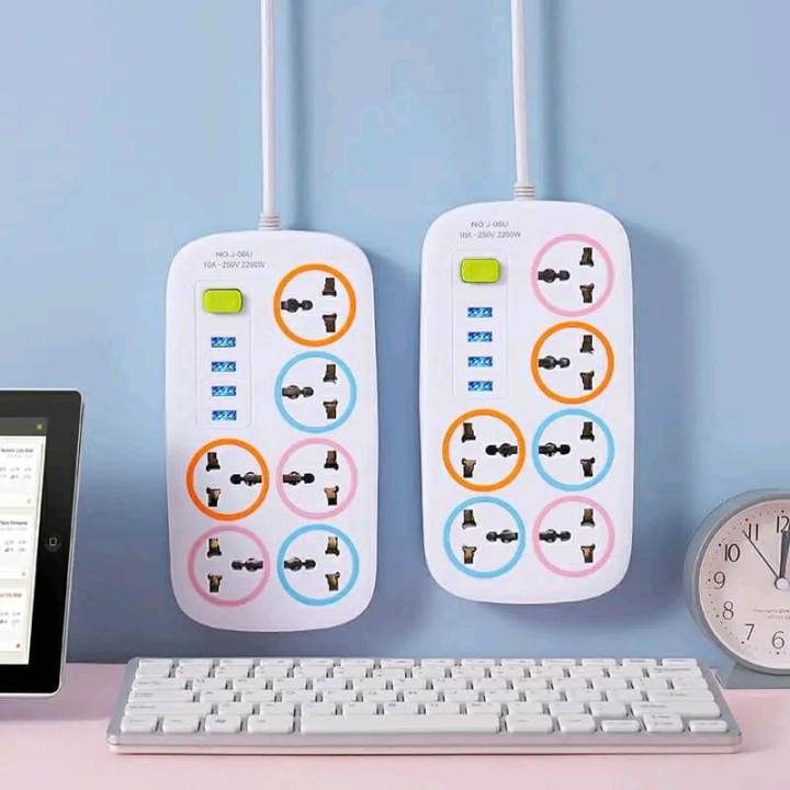 Extension Cord with USB Port Power Strip High-power Multi-switch Socket ...