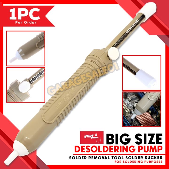 GOOT Desoldering Pump BIG Solder Removal Solder Removal Tool Solder Sucker GS-100 | Lazada PH