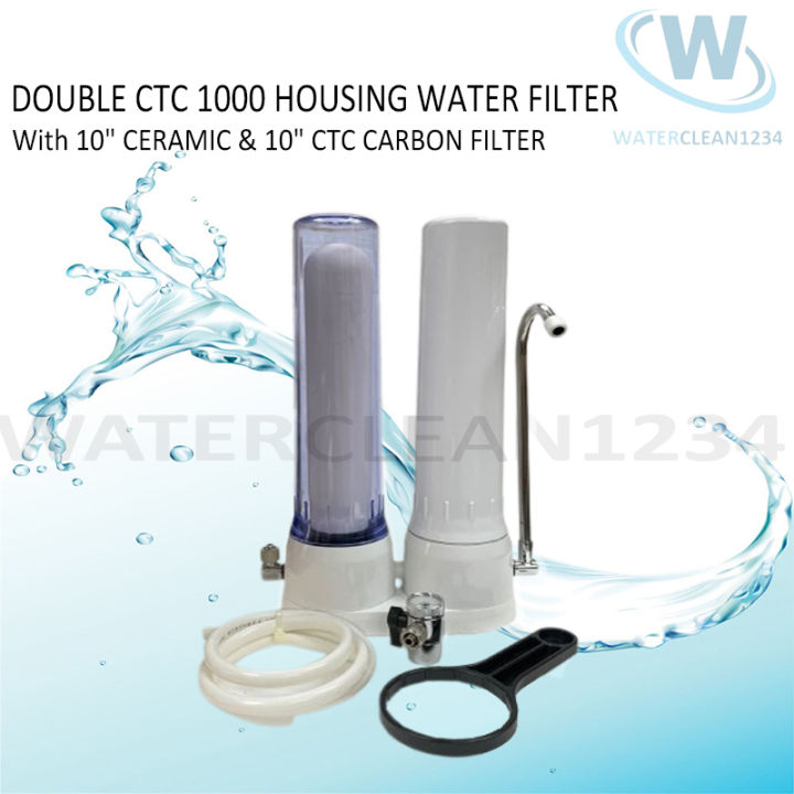 DOUBLE CTC 1000 HOUSING WATER FILTER WITH 10 DOUBLE CTC 1000 HOUSING WATER FILTER WITH 10