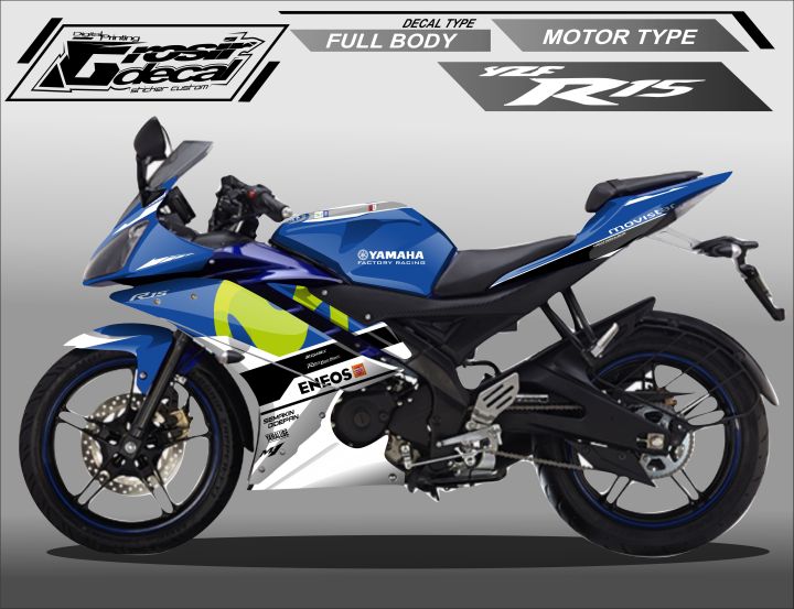 STIKER STRIPING YAMAHA R15 V2 ORI FULLBODY STICKER STRIPING YAMAHA R15 ...