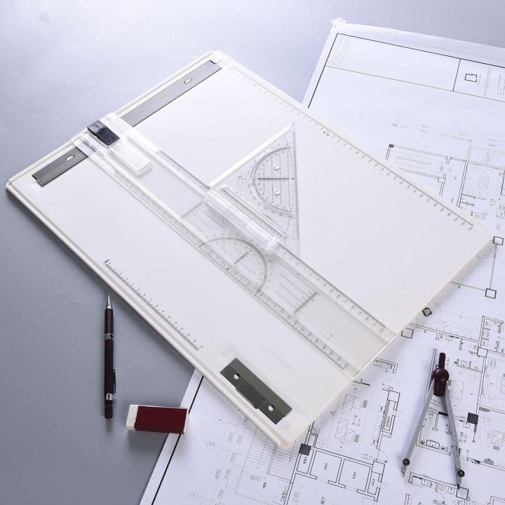 YUME Drafting Table Drawing Table Adjustable Angle A3 Tools Set ...