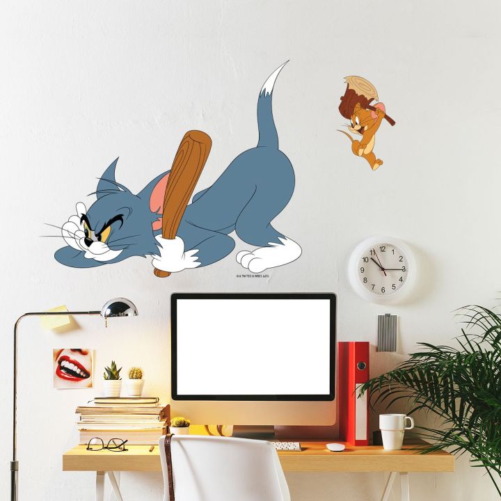 Kismet Decals Tom & Jerry: Tom & Sneaky Jerry Officially Licensed Wall ...