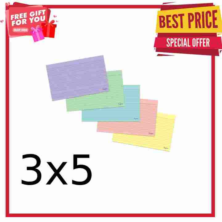 DATA Rainbow Color index card 3x5 100pc 160 gsm | Lazada PH