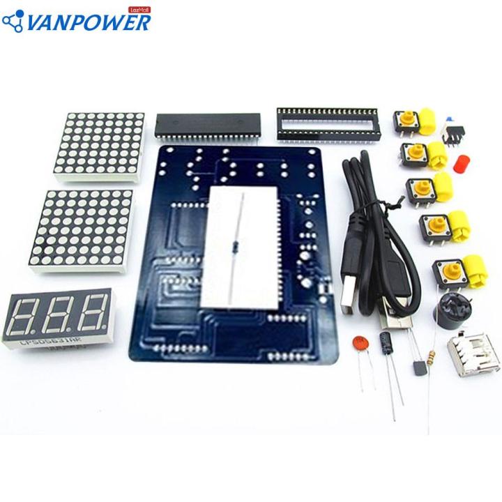 Pixel Game Console Production Kit with Acrylic Casing DIY Game Console ...