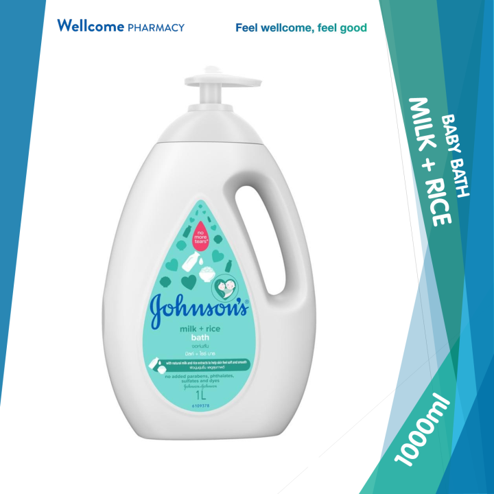 Johnson's Baby Milk + Rice Bath - 1000ml | Lazada