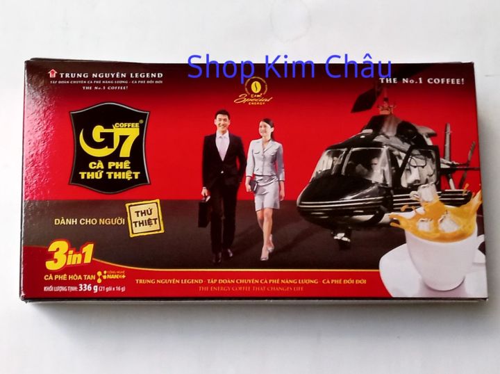 [21gói x 16g] Cà phê hòa tan 3in1 G7 hộp 336g | Lazada.vn