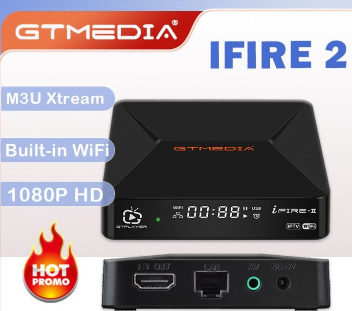 GTMEDIA Ifire 2 TV Box 1080p HD H.265 10 Bit Bulti In Wifi Ethernet ...
