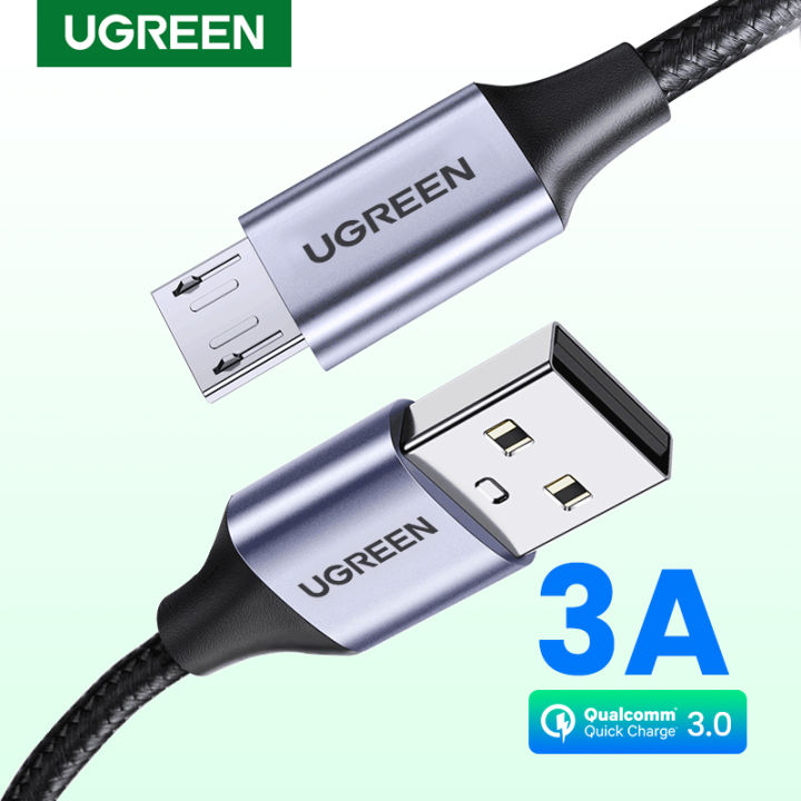 Ugreen Micro USB Cable 3A Nylon Fast Charging USB Type C Cable For ...