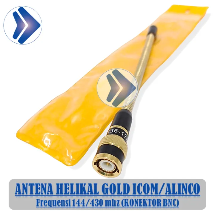 ANTENA HELIKAL GOLD FOR ICOM / ALINCO (BNC) | Lazada Indonesia