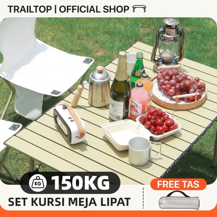[READY] TrailTop Meja Lipat Outdoor Portable Meja Camping Lipat Outdoor ...