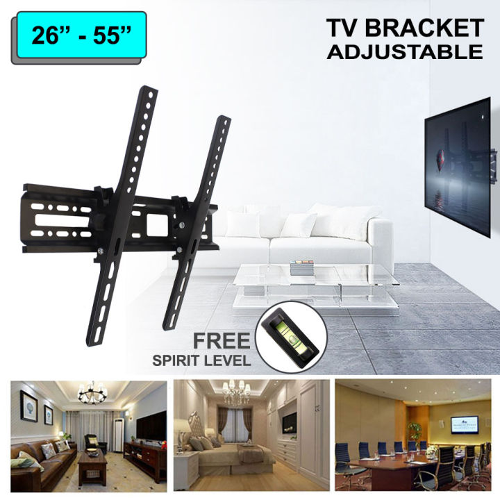 Universal 26" - 55" LCD LED Plasma Tilt Wall Mount Flat Panel TV Bracket Ready Stock | Lazada
