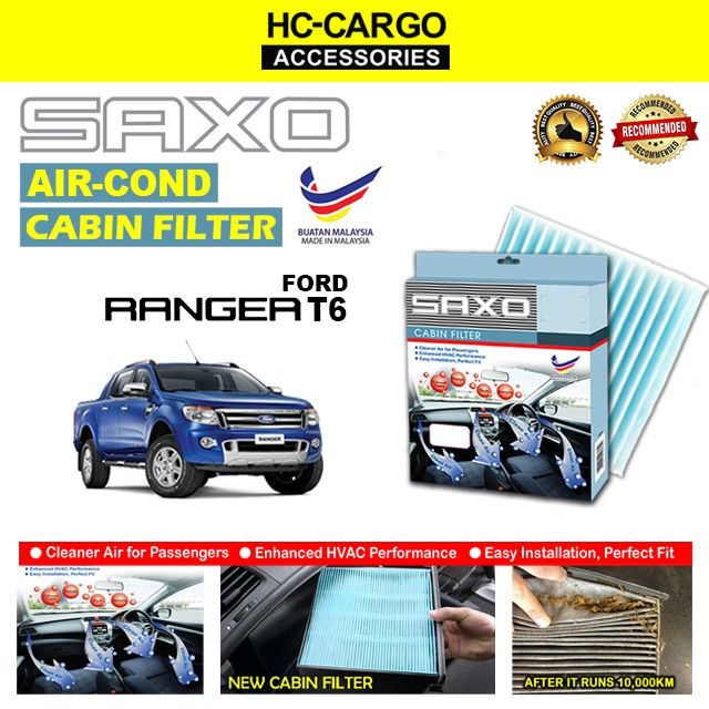 SAXO Aircond Cabin Filter - Ford Ranger T6 | Lazada