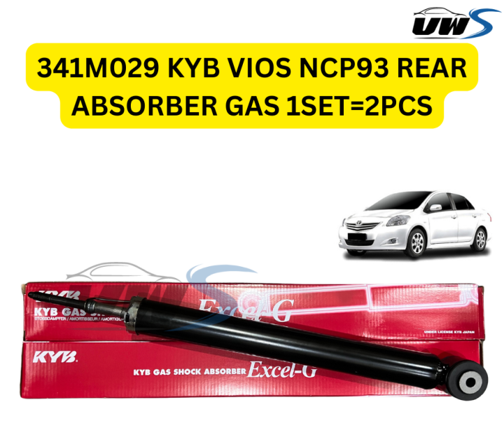 341M029 KYB VIOS NCP93 REAR ABSORBER GAS 1SET=2PCS | Lazada