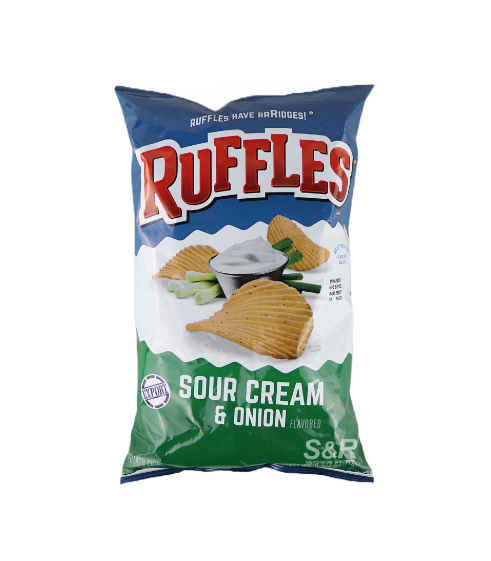 Ruffles Sour Cream & Onion Potato Chips 184g | Lazada PH