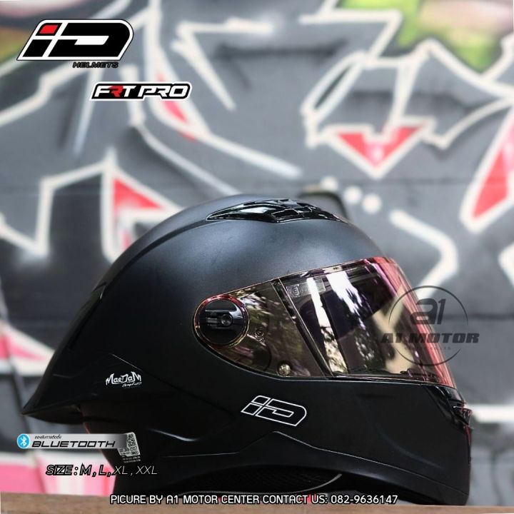 หมวกกันน็อคเต็มใบ ID HELMET รุ่น FRT PRO ใหม่ล่าสุด 2023 ทรงสปอร์ตสุด ...