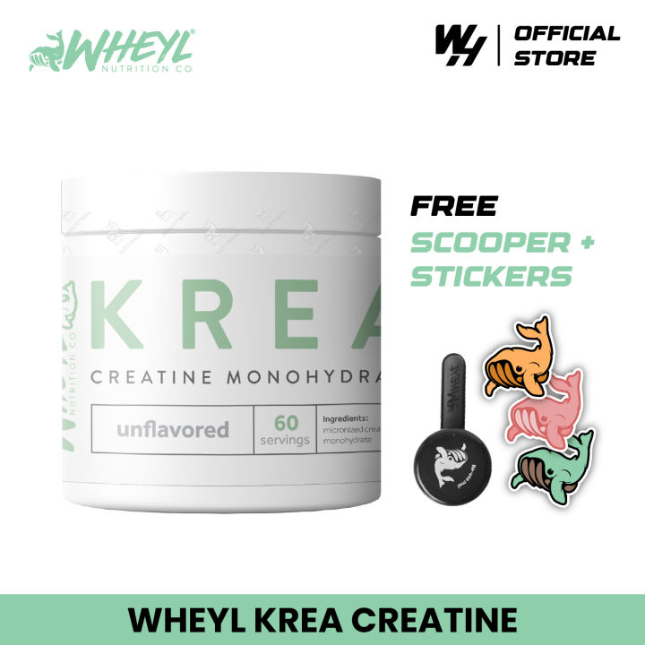 WHEYL KREA Creatine Monohydrate 300g 60 servings w/ FREE Stickers ...