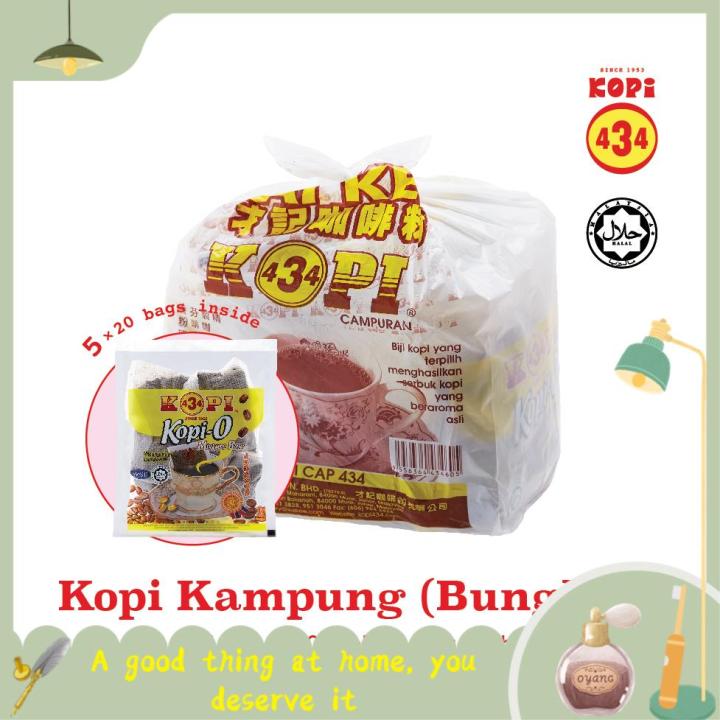 utility KOPI 434 MUAR (BLACK COFFEE) 100 uncang 麻坡 黑咖啡 传统咖啡 100袋♞ | Lazada