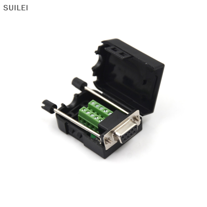 【Flash Sale】 DB9 Female D-Sub 9 Pin Plug Breakout Terminals Solderless ...
