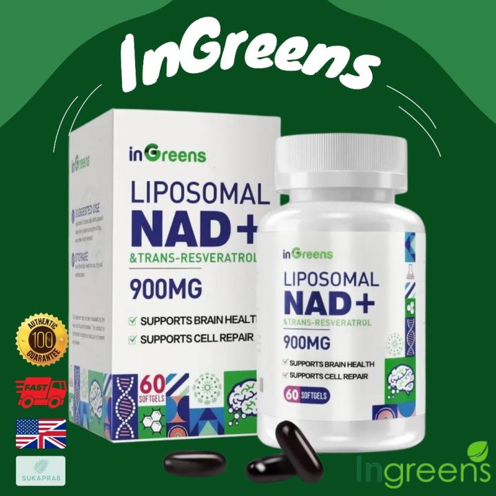 พร้อมส่ง inGreens 900 mg Liposomal NAD+ Supplement with Trans ...