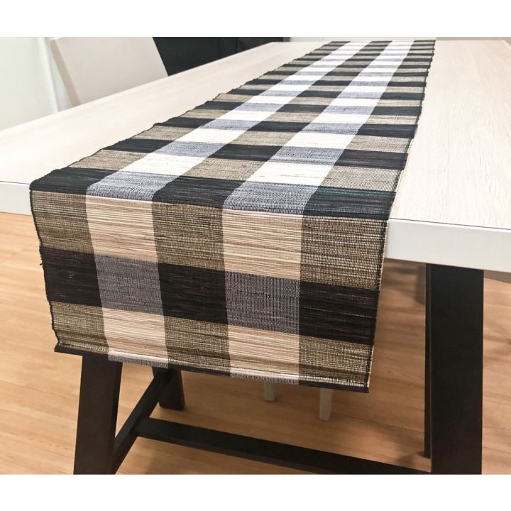 Handwoven Checkered Abaca Table Runner 13"x72" | Lazada PH