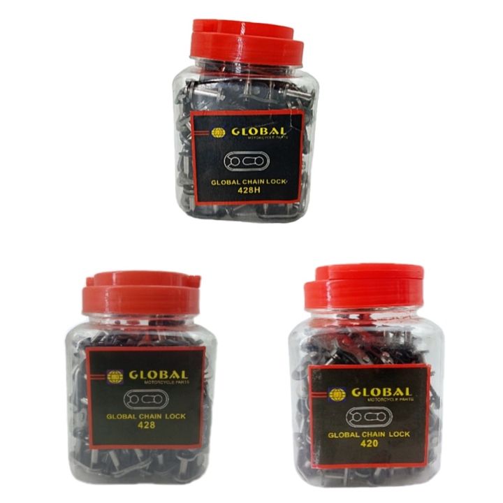 100 Pieces Global Chain Lock 420 428 Cluthes Accessories | Lazada PH