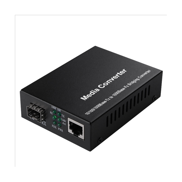 SFP Fiber to RJ45 Media Converter SFP 10/100/1000M Ethernet Converter ...