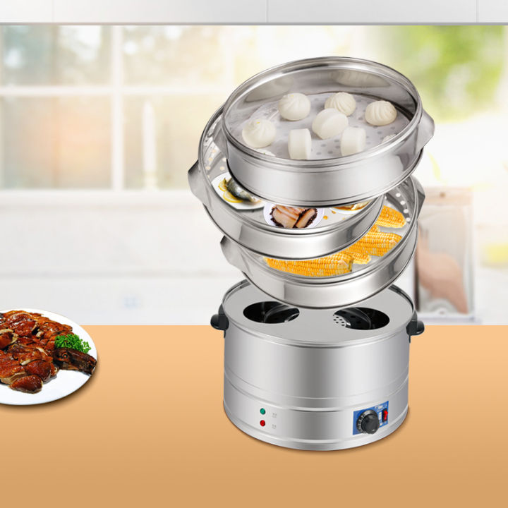 Three-hole electric steaming furnace, steam furnace, steamed bag ...