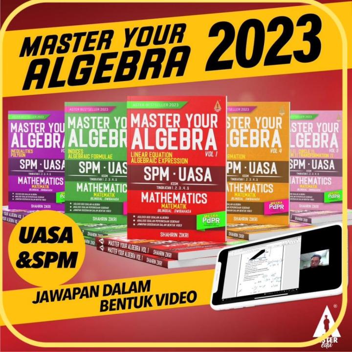 Aster Edu Master Your Algebra 2023 Buku Latihan Matematik Tingkatan 1, 2, 3, 4, 5 | Lazada