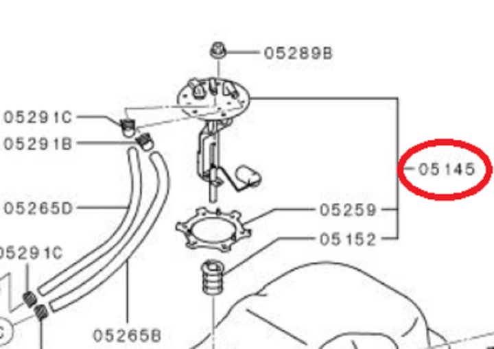 เกย์วัดระดับน้ำมันเชื้อเพลิง ไทรทัน ปาเจโร่ TRITON PAJERO Mitsubishi ...
