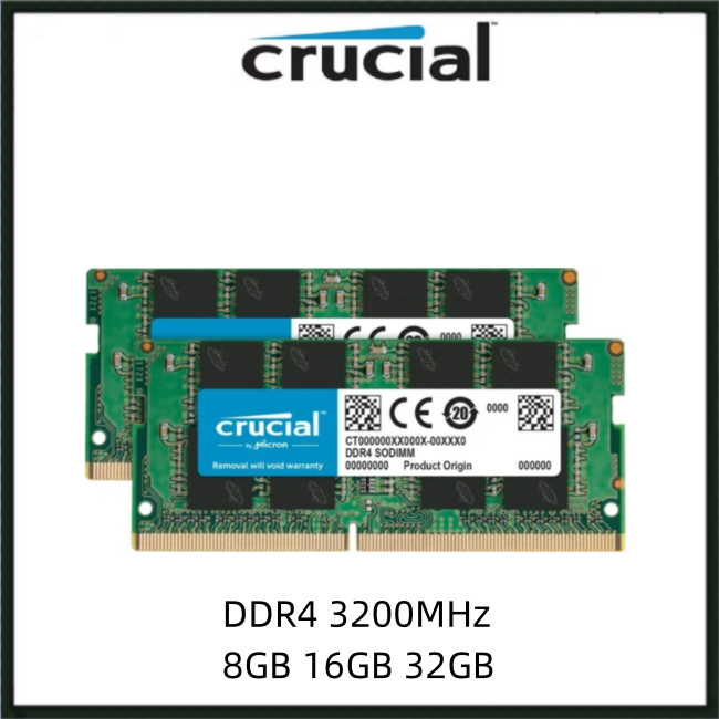 Crucial RAM DDR4 3200MHz 8GB 16GB 32GB SODIMM Laptop Memory | Lazada PH