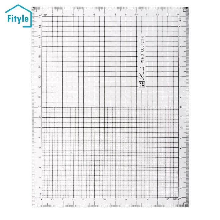 Fityle Acrylic Ruler Graph Scale Grid Ruler for Drawing Coordinate ...