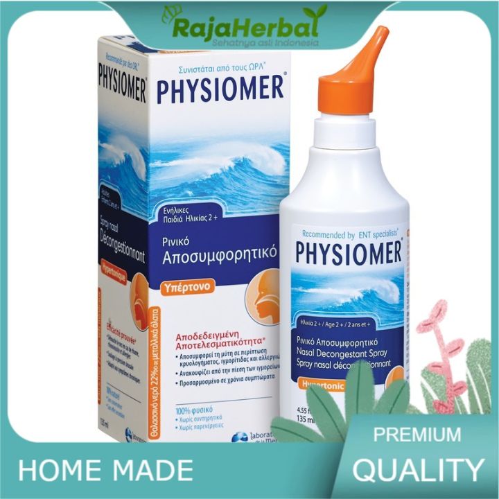 Physiomer Hypertonic Decongestant Semprot Hidung - 135ml Nasal Spray ...