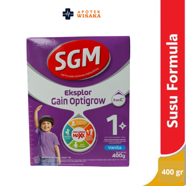 Sgm Eksplor Gain Optigrow 1 Plus Vanila 400g | Lazada Indonesia