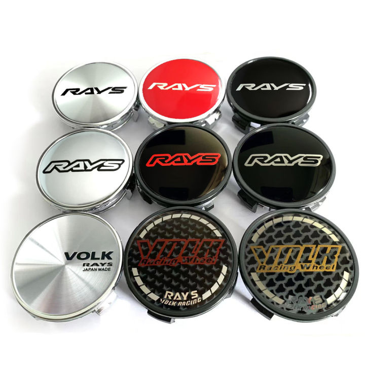 4PC 62mm RAYS VOLK RACING Car Modified Wheel Center Cover Rim Hub Cap ...