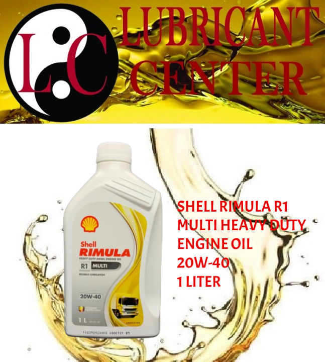 SHELL RIMULA R1 MULTI HEAVY DUTY ENGINE OIL 20W-40 1 LITER | Lazada PH