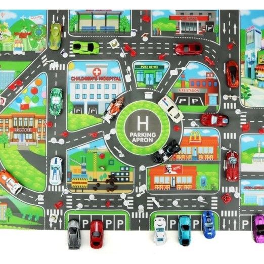 Car Map Peta Kereta City Map Play Road Map Puzzle map Race tRack ...